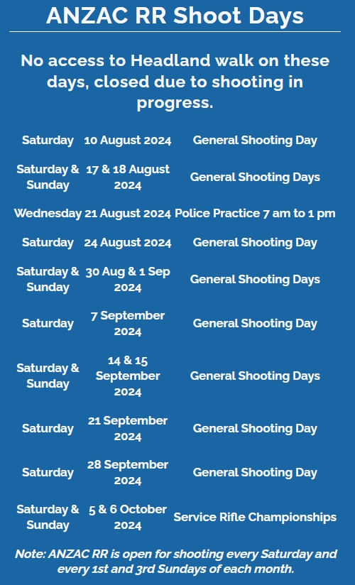 Shooting Calendar – USI Rifle Club